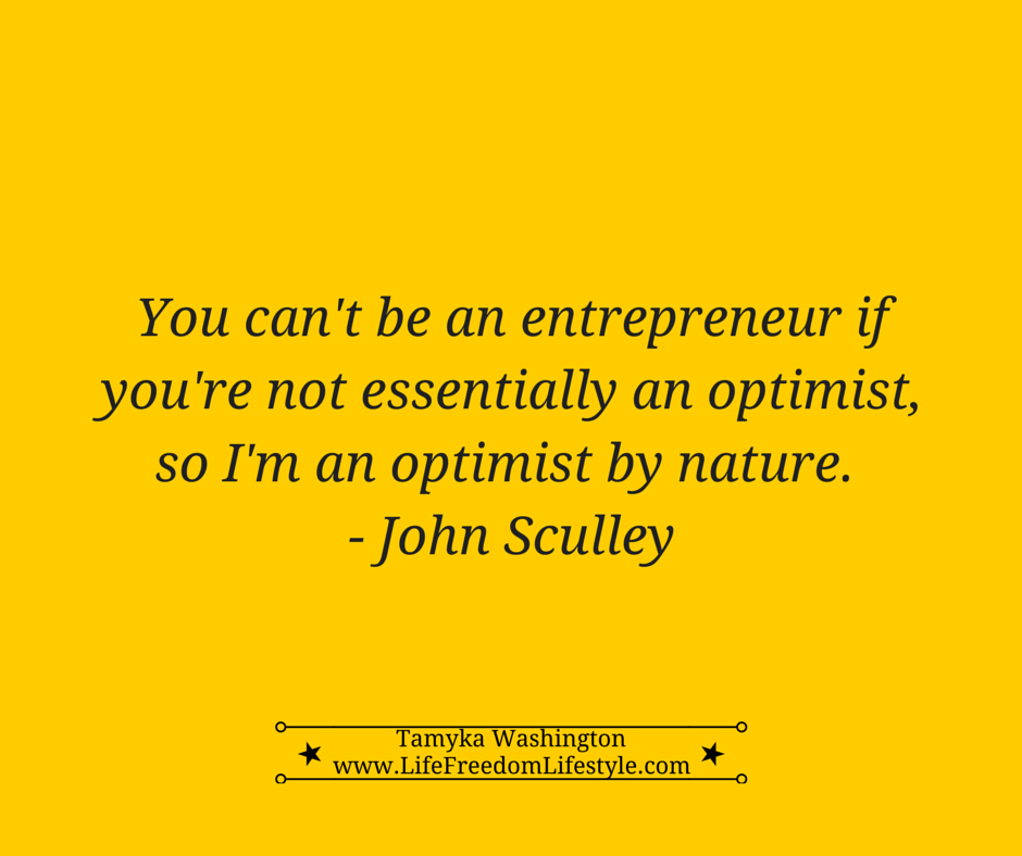Being an Optimistic Entrepreneur